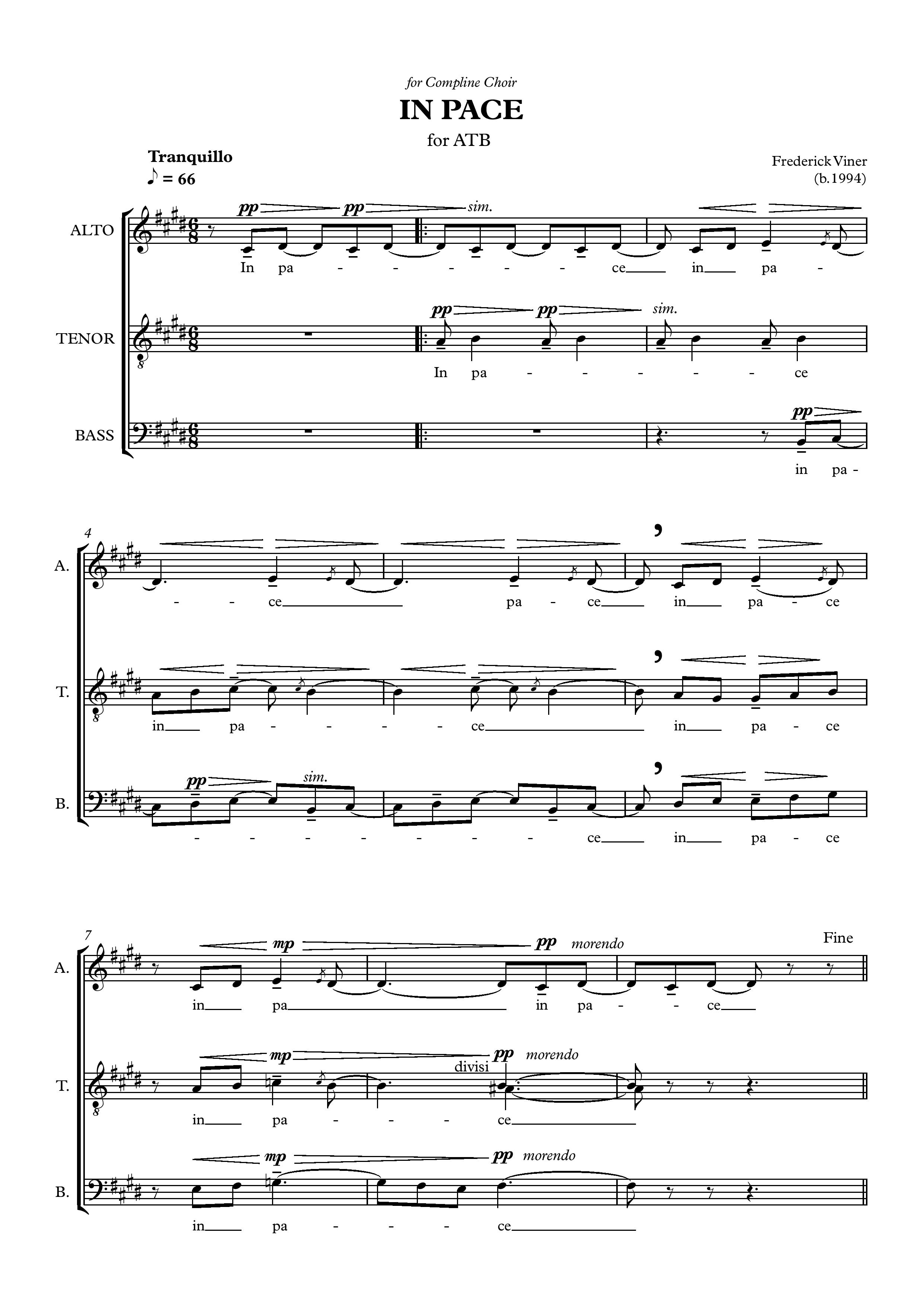 Sheet Music – Frederick Viner | Composer