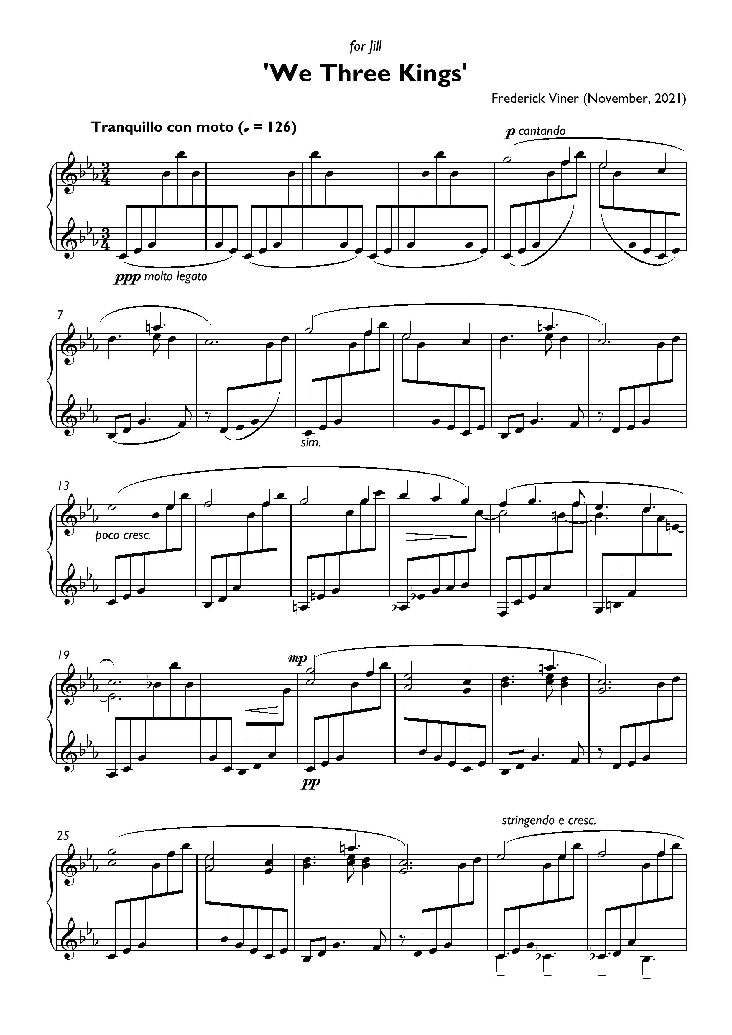 Sheet Music – Frederick Viner | Composer