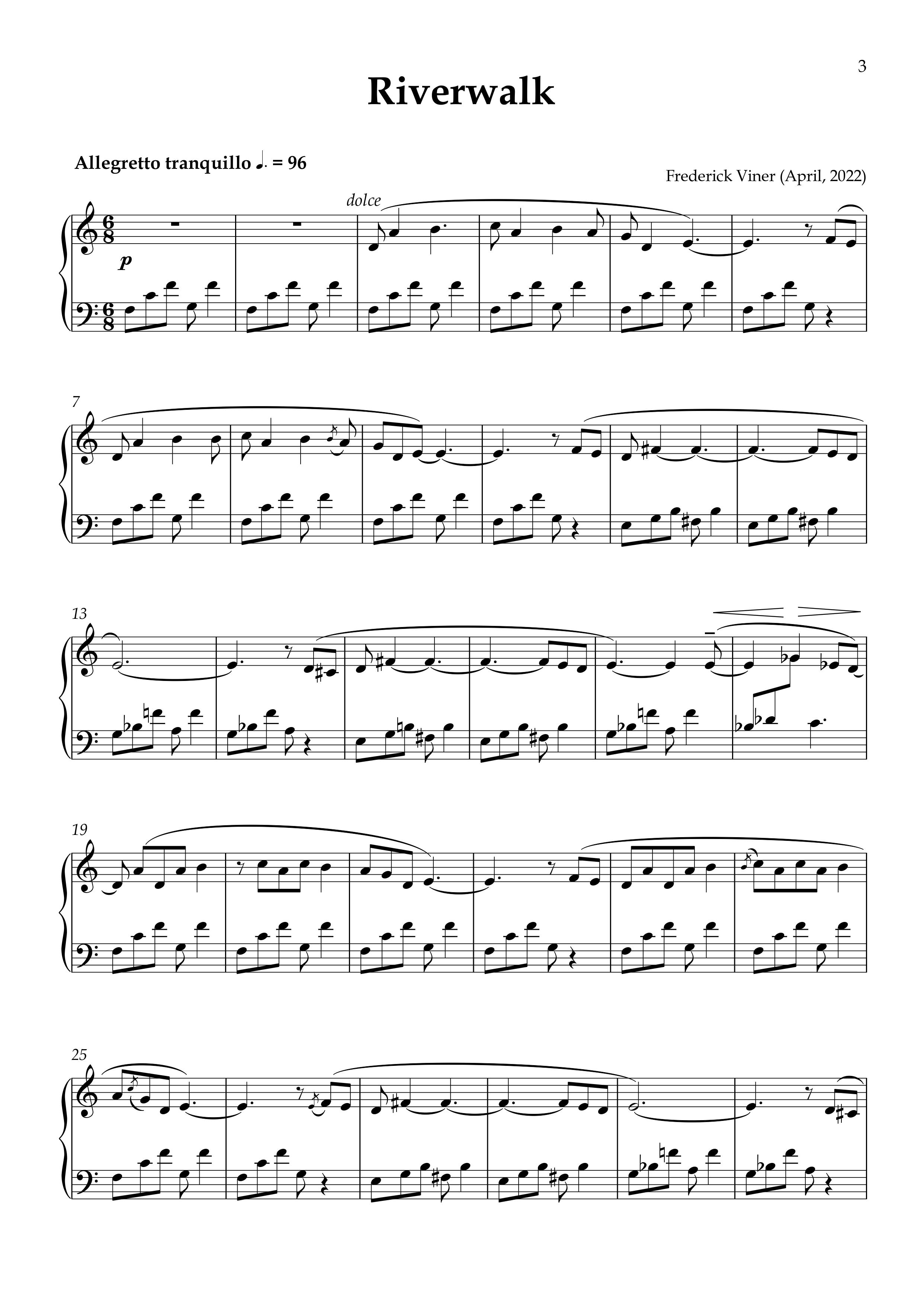 Sheet Music – Frederick Viner | Composer